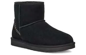 UGG Classic Mini Deco Suede Boot - Black