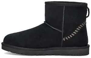 UGG Classic Mini Deco Suede Boot - Black