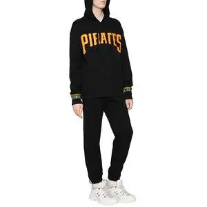Gucci Logo Printing Casual Sports Pants Black