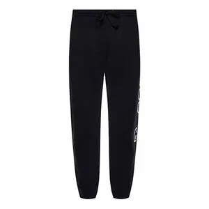 Gucci Logo Printing Casual Sports Pants Black - Default Color