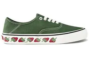 VANS Authentic Low Top Sneakers With Graphic Detailing - Green
