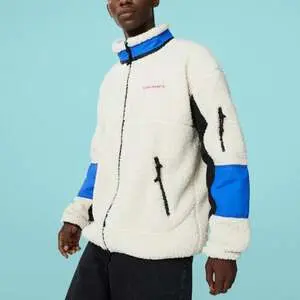 CONVERSE Colorblock Fleece Jacket - Sky