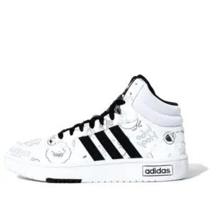 Adidas X Sesame Street Hoops 3.0 High Top Sneakers - Whiteblack