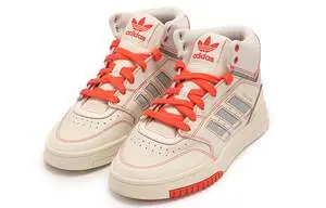 Adidas Originals Drop Step High Top Sneakers - White/orange
