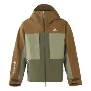 Nike Colorblock Hooded Jacket - Brown