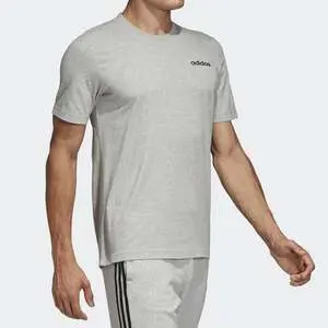 Adidas E Pin Tee Sports Stylish Round Neck Short Sleeve - Gray