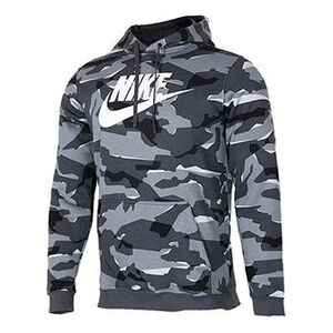 Nike Fleece Lined Hooded Sweatshirt - Grey