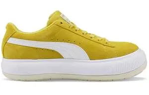 PUMA Suede Mayu "bamboo White - Yellow/white