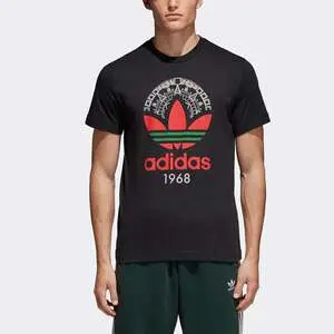 Adidas Originals Trefoil Tee Casual Sports Short Sleeve - Black