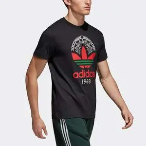 Adidas Originals Trefoil Tee Casual Sports Short Sleeve - Black