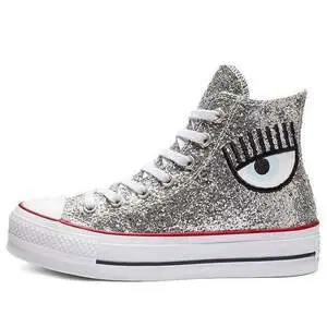 CONVERSE Chiara Ferragni X Chuck Taylor All Star Lift High Top Sneakers - Silver