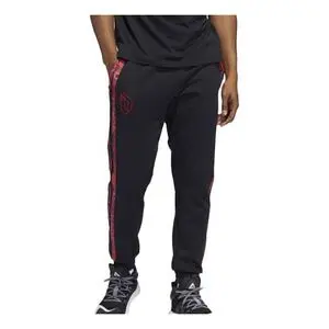 Adidas Mic Dame Pant Limited Side Stripe Basketball Sports Bundle Feet Pants - Black