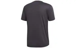 Adidas Logo Printing Sports Short Sleeve T-shirt - Black