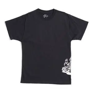 Nike Graphic Print Short Sleeve T-shirt - Black