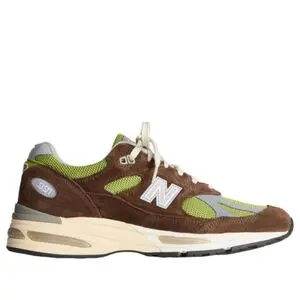 NEW BALANCE X Daniëlle Cathari X Kith 991v2 Miuk 'reverse Matcha - Chocolate Brown/pistachio