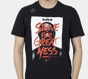 Nike Lebron James Printing Basketball Sports Short Sleeve