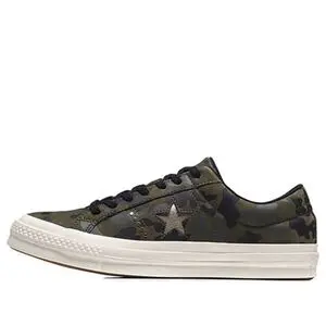 CONVERSE One Star Camouflage Printed Lace-up Sneakers - Green