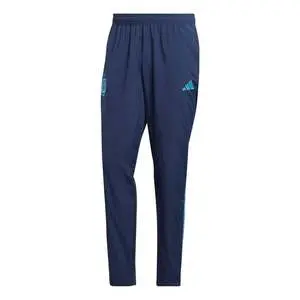 Adidas Logo Printing Design Elastic Waistband Straight Sports Pants/trousers/joggers Blue - Default Colorway