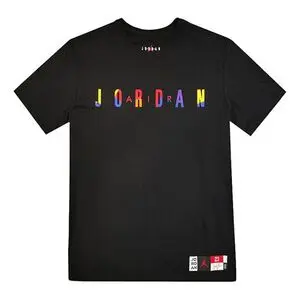 JORDAN Short Sleeve Graphic Tee - Black