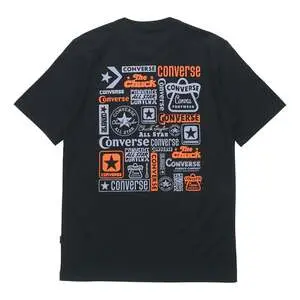 CONVERSE Logo Printing Casual Short Sleeve - Black