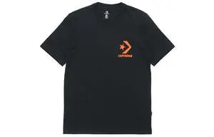CONVERSE Short Sleeve T-shirt With Logo Print - Black