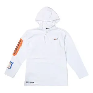 CONVERSE X Rokit Hooded Long Sleeve T-shirt - White