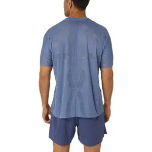 Asics Metarun Running T-shirt - Denim Blue