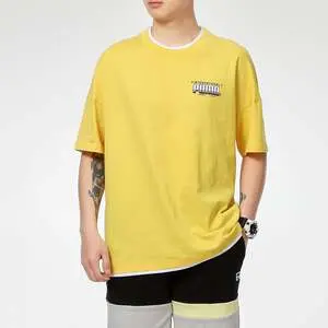PUMA X Britto T-shirt 'yellow White Black - Yellow/white/black