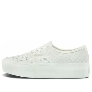 VANS Authentic Platform Woven Sneakers - White/grey