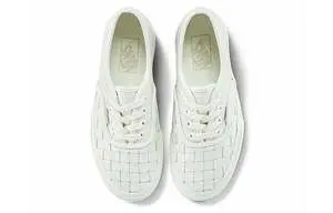 VANS Authentic Platform Woven Sneakers - White/grey