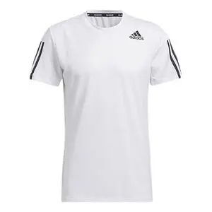 Adidas Aero3s Tee Pb Casual Running Sports Short Sleeve - White