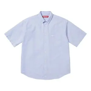 Supreme Ss26 Loose Fit Oxford S/s Shirt - Light Blue