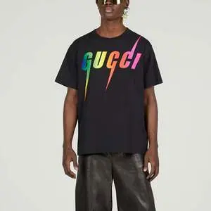Gucci Rainbow Blade Tee 'black - Black/multicolor