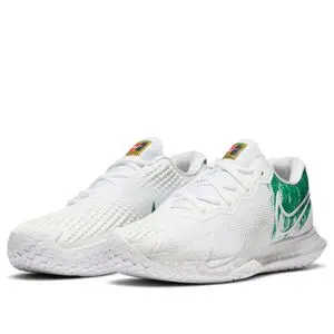 Nike Court Air Zoom Vapor Cage 4 Tennis Shoes - White/green