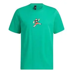 Adidas Gfx Story T-shirt 'green - Green/multicolor