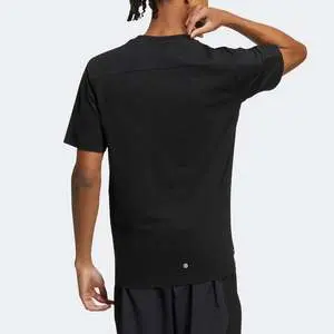 Adidas Wj Gfx Logo Sports Round Neck Pullover Short Sleeve Black