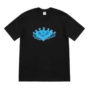 Supreme Ss19 Cloud Tee Clouds Pattern Short Sleeve - Black