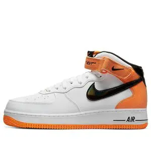 Nike Force 1 Mid '07 'i Got Next' Casual Mid Top Sneakers - White/orange/black