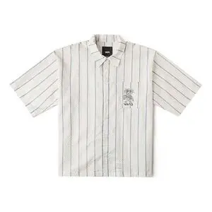 VANS Stripe Short-sleeved Shirts 'white Blue - White/blue