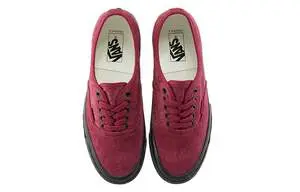 VANS Og Authentic Lx Velvet Embroidered Leopard Pomegranate Sneakers