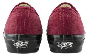 VANS Og Authentic Lx Velvet Embroidered Leopard Pomegranate Sneakers
