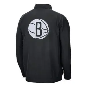 Nike Nba Brooklyn Nets Woven Jacket - Black