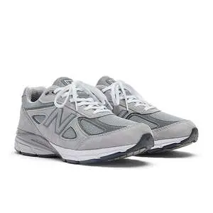NEW BALANCE 990 V4 Core 'made In Usa Grey' Sneakers - Grey/silver