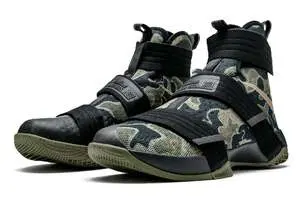 Nike Lebron Zoom Soldier 'army Camo' Basketball Shoes - Black