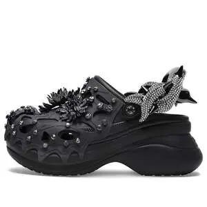 CROCS X Swarovski Embellished Clogs - Black