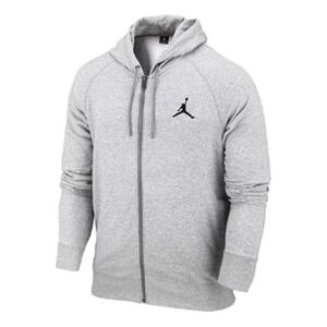 JORDAN Air Fleece Lined Hooded Jacket - Grey