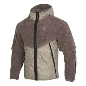 Nike Hooded Fleece Jacket - Camel