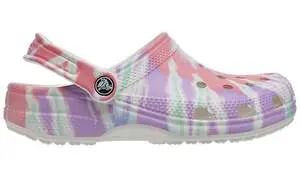 CROCS Classic Clog Pattern Flat Heel Sports Sandals - Blue