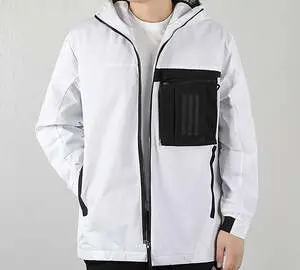 Adidas Zipper Cargo Woven Fleece Lined Jacket