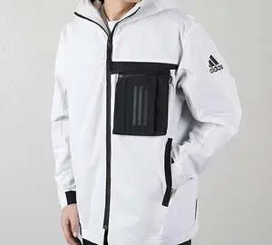Adidas Zipper Cargo Woven Fleece Lined Jacket